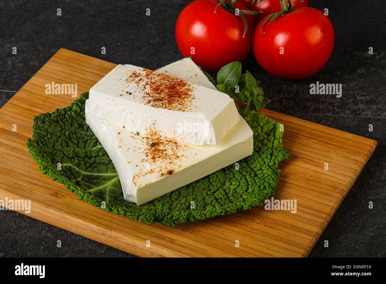Greek Feta soft cheese for salad Stock Photo - Alamy
