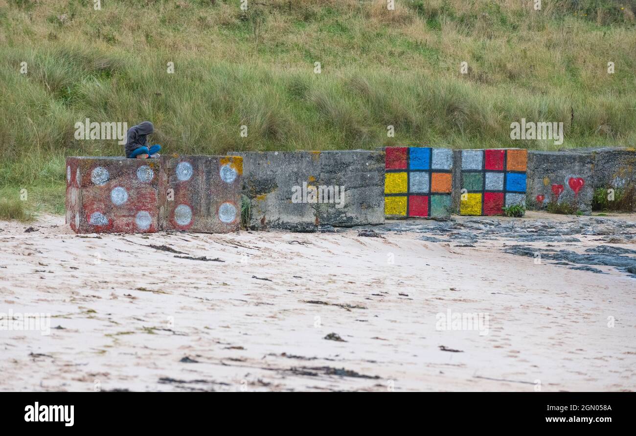 World war anti tank concrete blocks hi-res stock photography and images ...