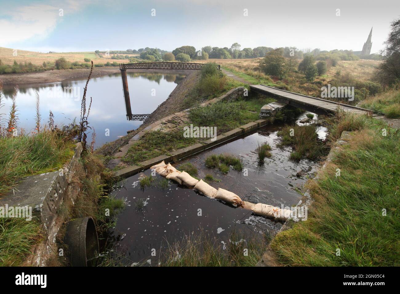 27 August 2021. Junction 31 of the M6 Motorway outside Preston ...