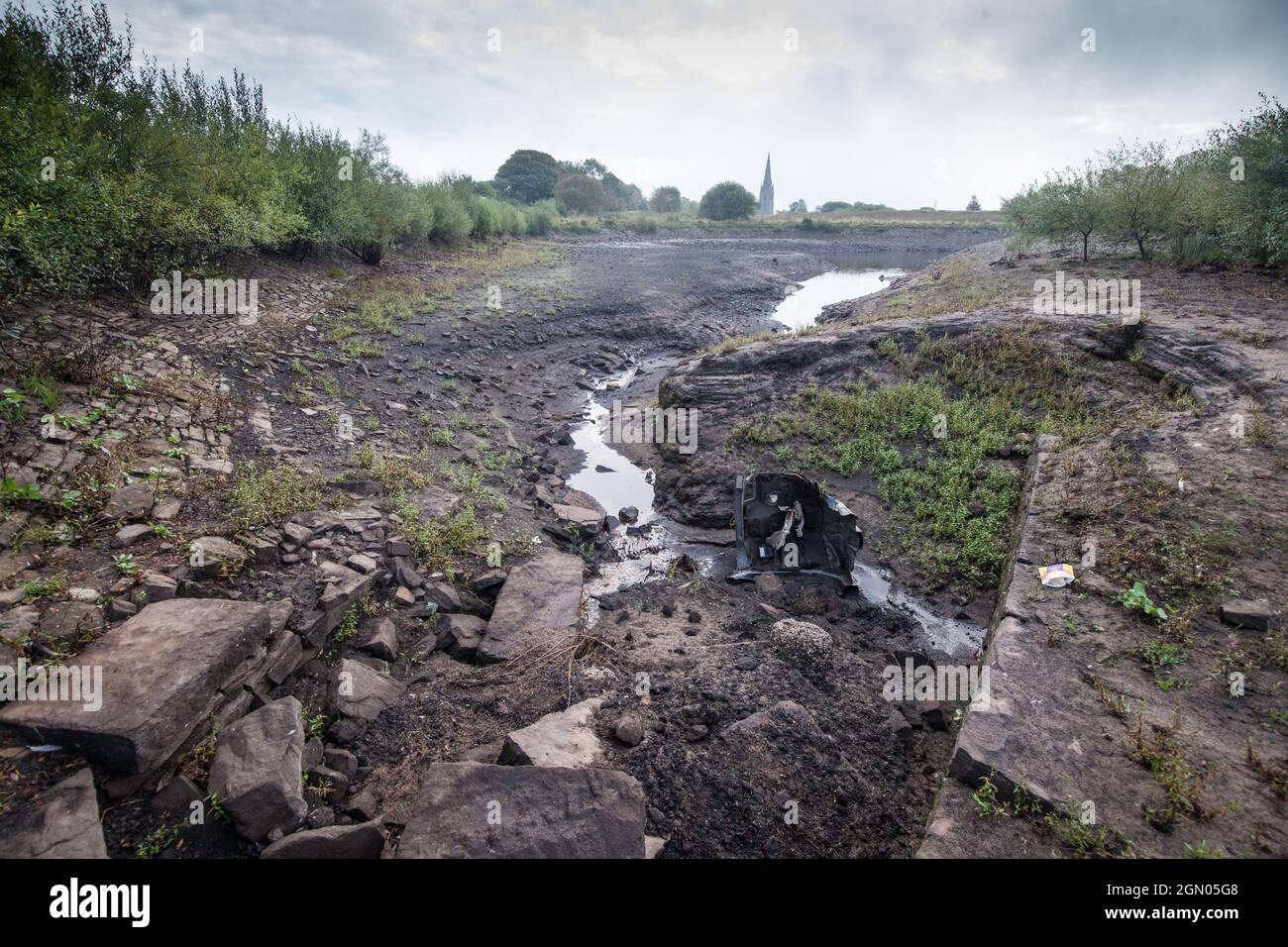 27 August 2021. Junction 31 of the M6 Motorway outside Preston ...