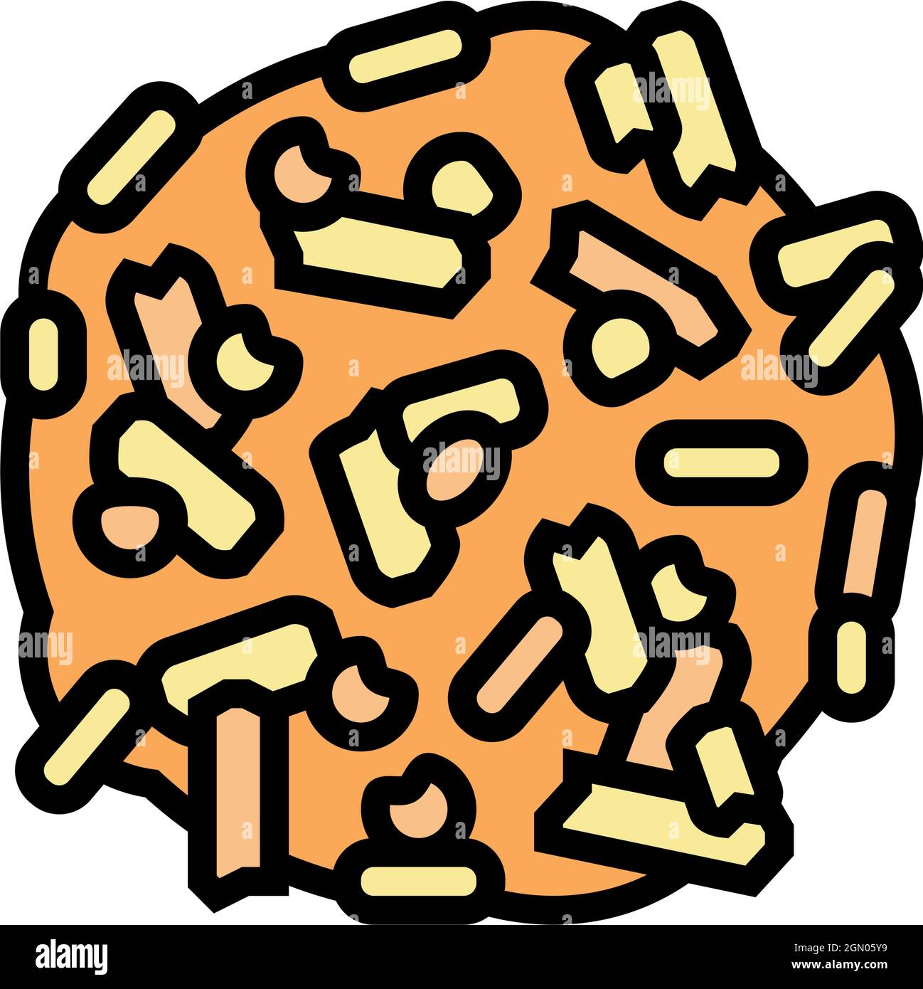 wood pellets color icon vector illustration Stock Vector Image & Art ...