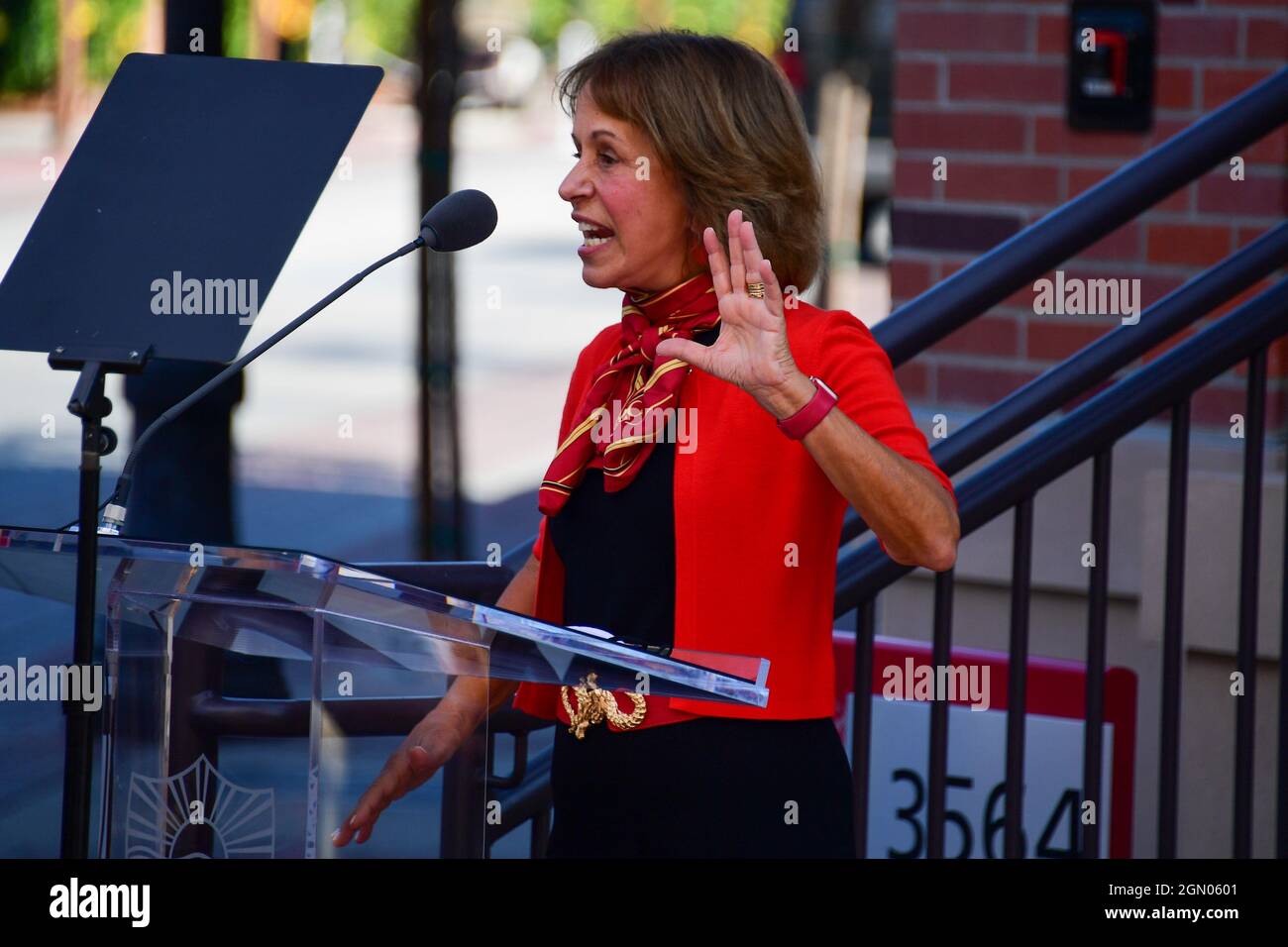 University of Southwen California president Carol Folt during a ...