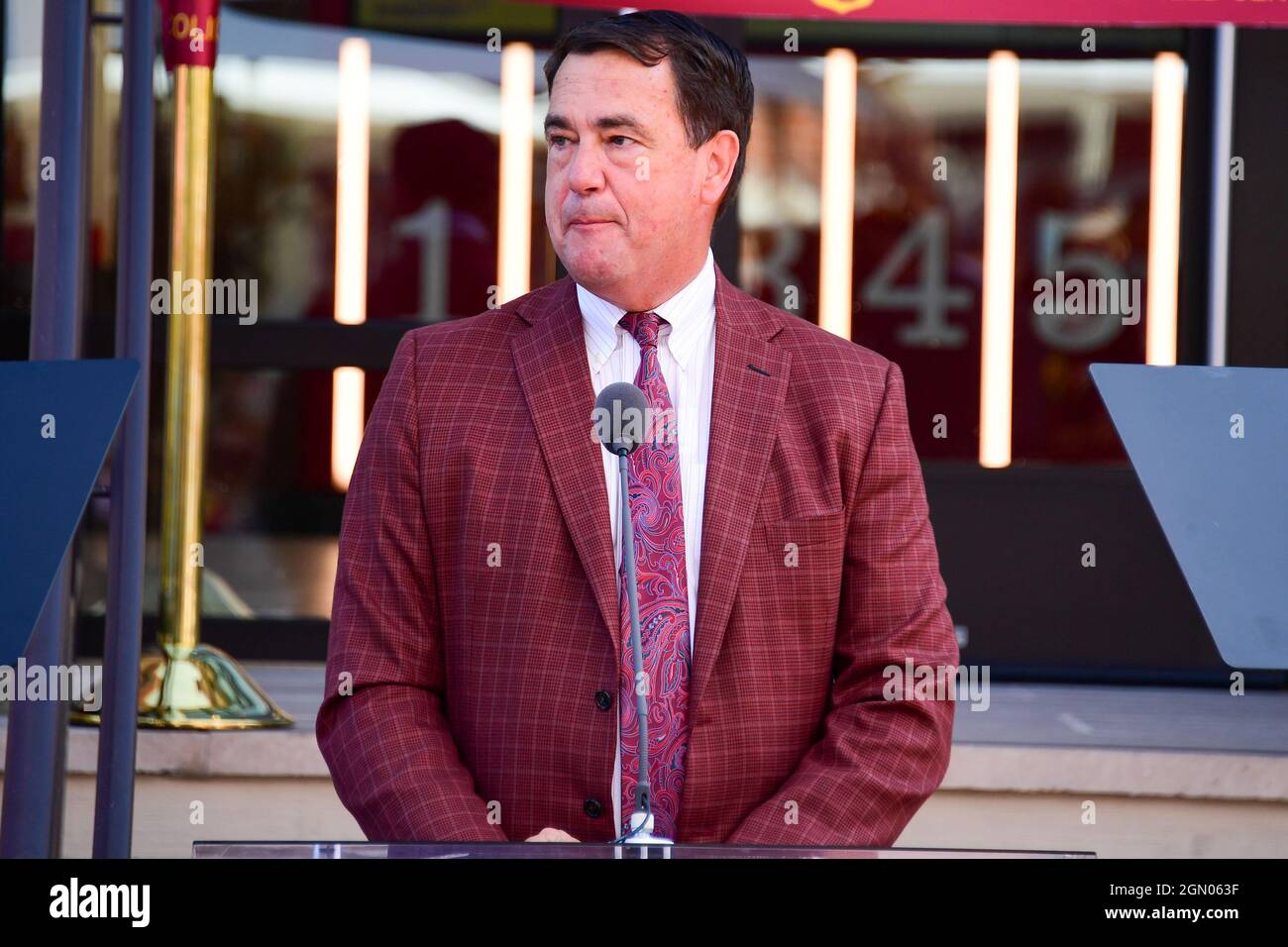 Southern California Trojans athletic director Mike Bohn during a ...