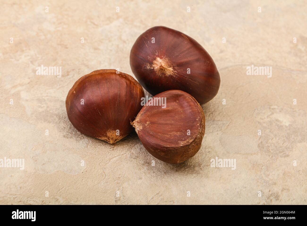 Organic natural sweet raw Chestnut heap Stock Photo - Alamy