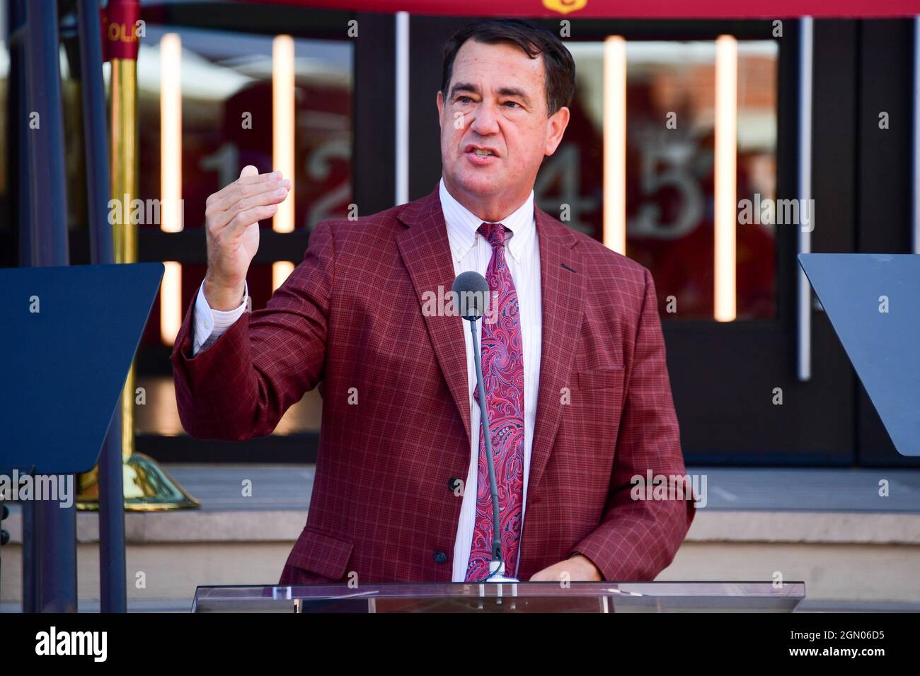Southern California Trojans athletic director Mike Bohn during a ...