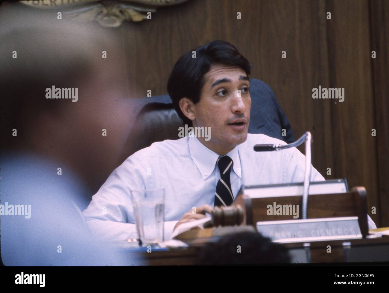 San Antonio Texas USA, circa 1987: Henry Cisneros, mayor of San Antonio ...