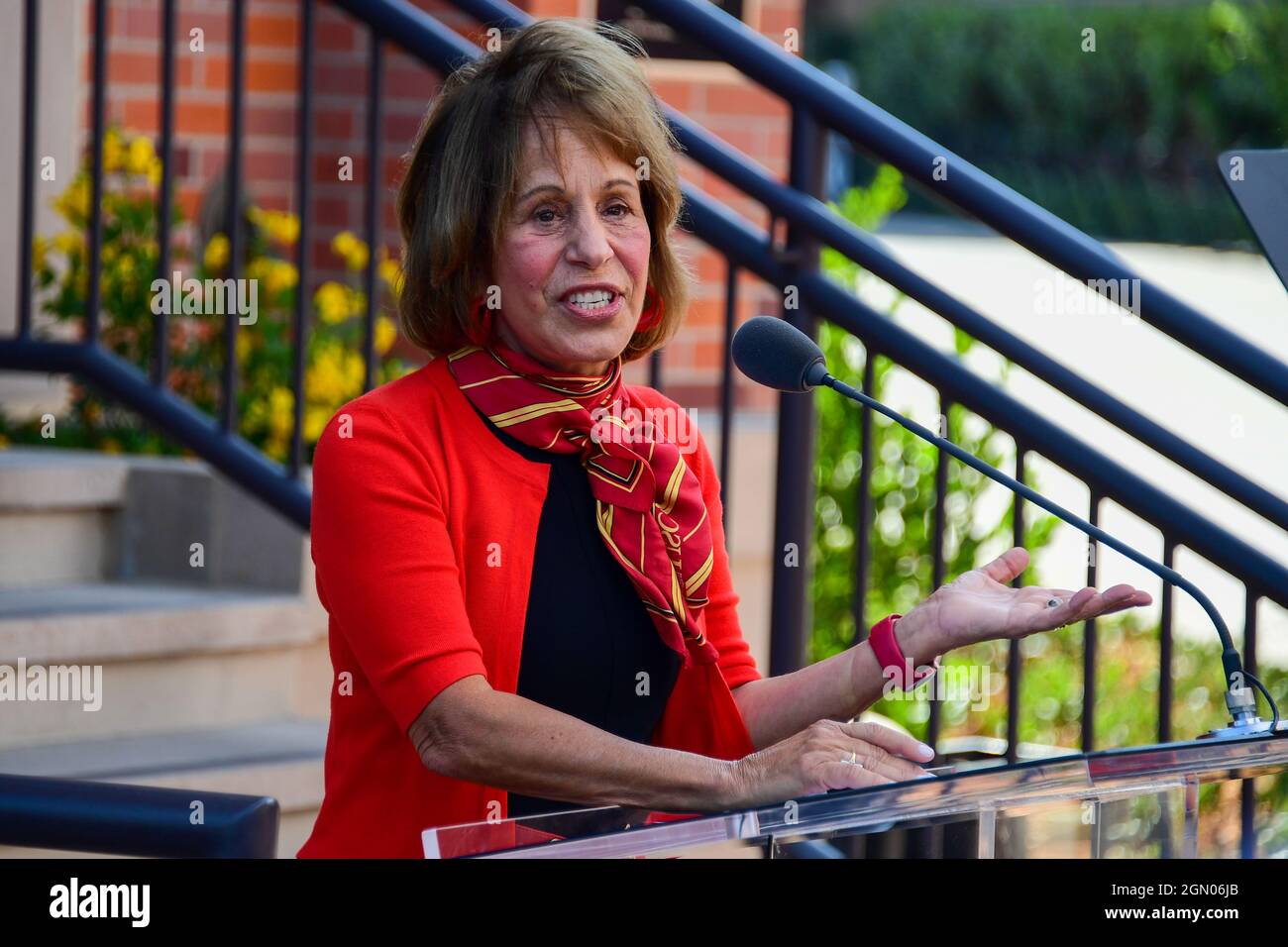University of Southwen California president Carol Folt during a ...