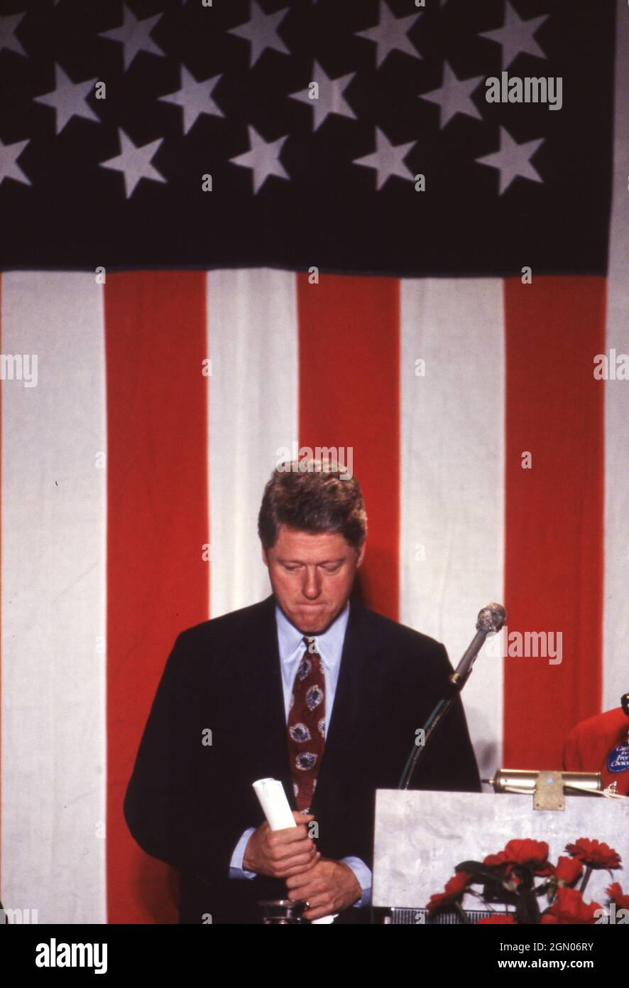 Bill clinton flag hi-res stock photography and images - Alamy