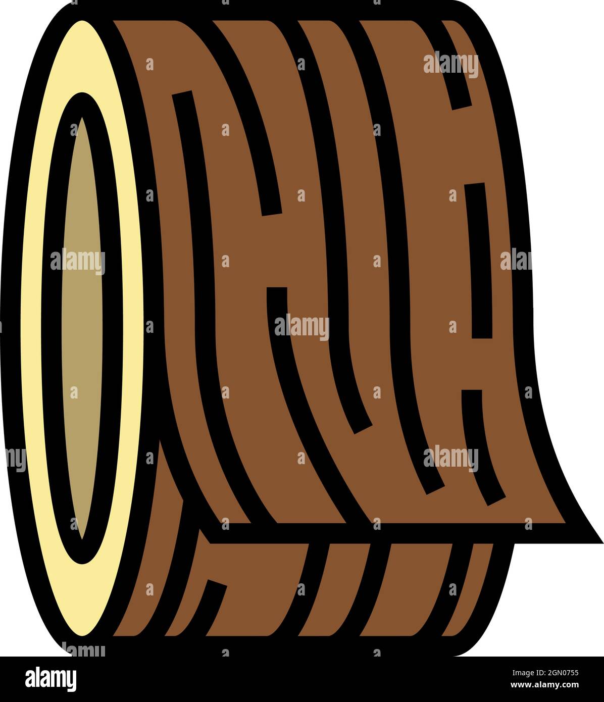 veneers wooden color icon vector illustration Stock Vector Image & Art ...