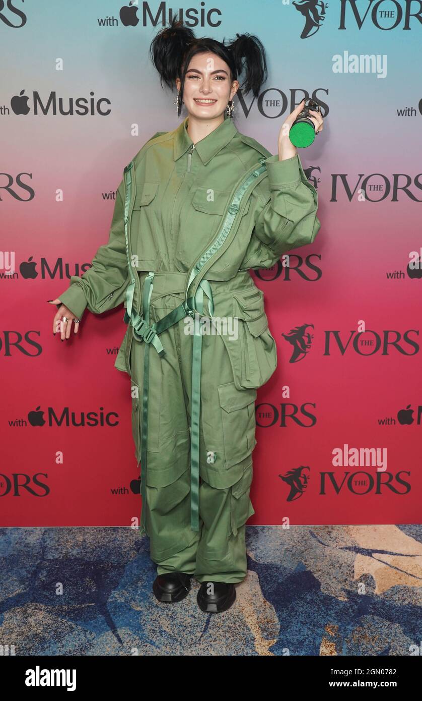 Willow Kayne in the winners room with her award for Rising Star Award ...