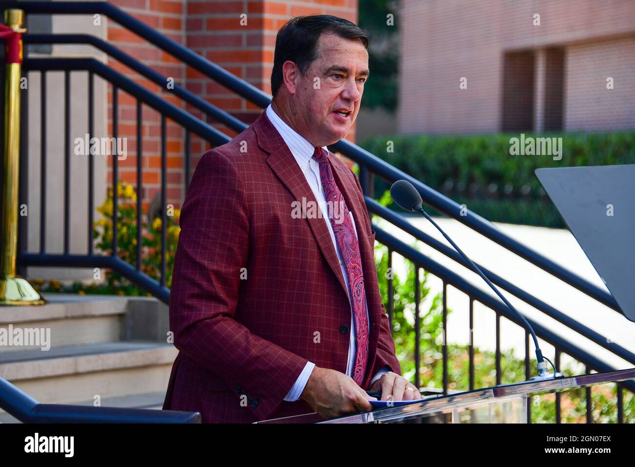 Southern California Trojans athletic director Mike Bohn during a ...
