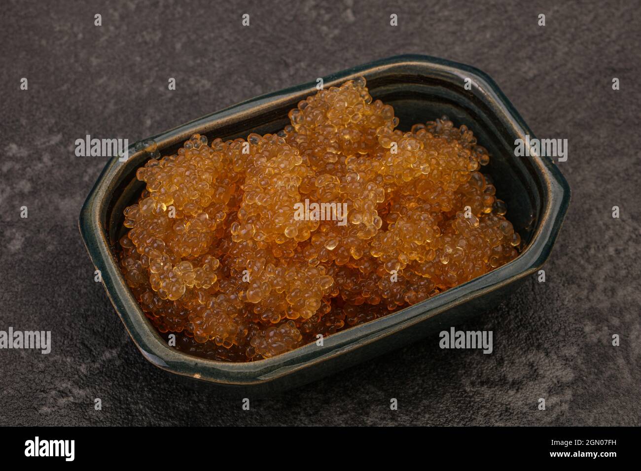 Pike ROE in the bowl for snack Stock Photo - Alamy