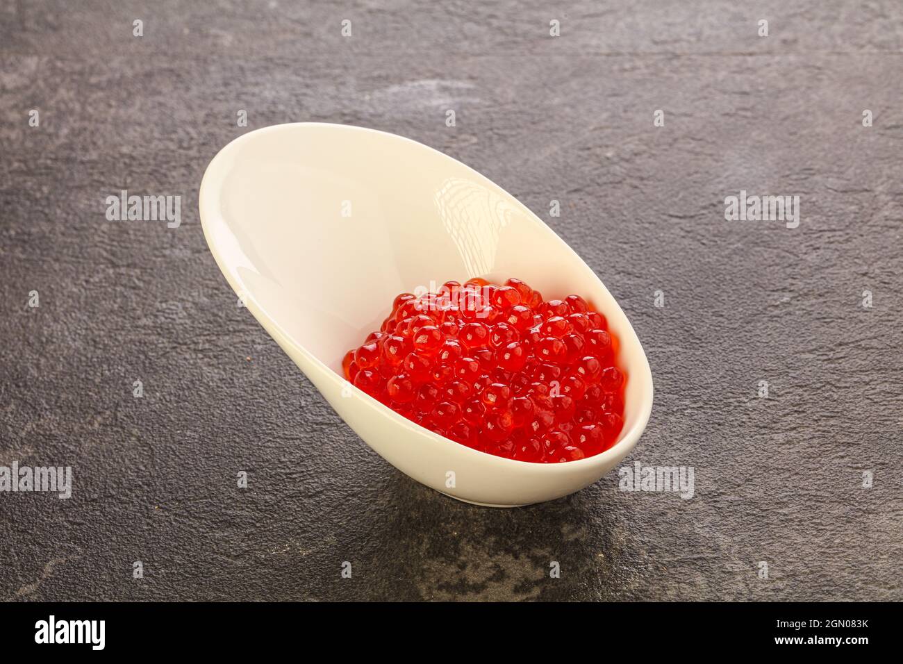 Luxury delicous red salmon caviar seafood Stock Photo - Alamy