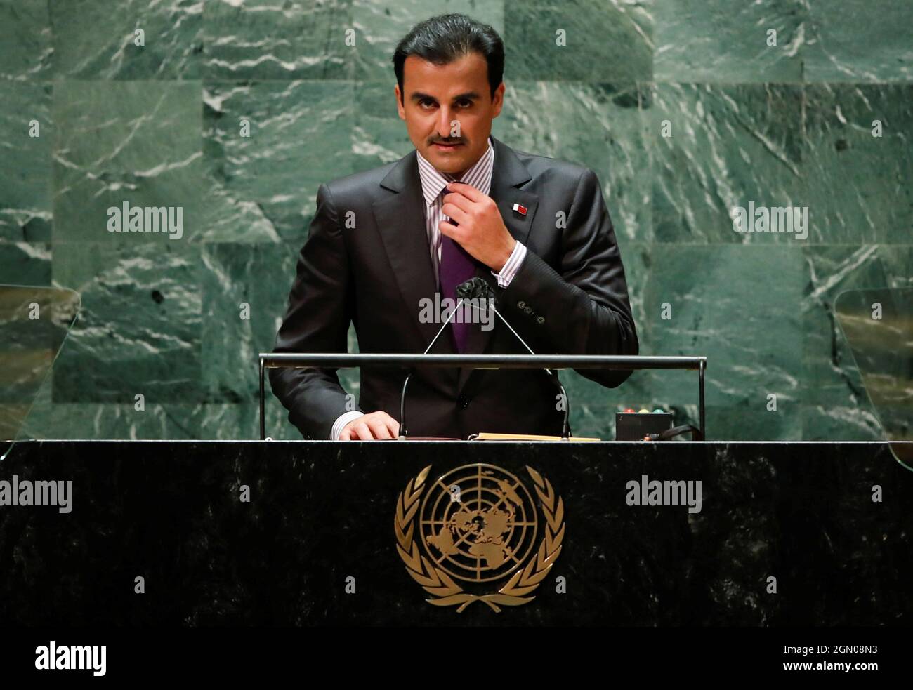Sheikh tamim bin hamad al thani un hi-res stock photography and images ...