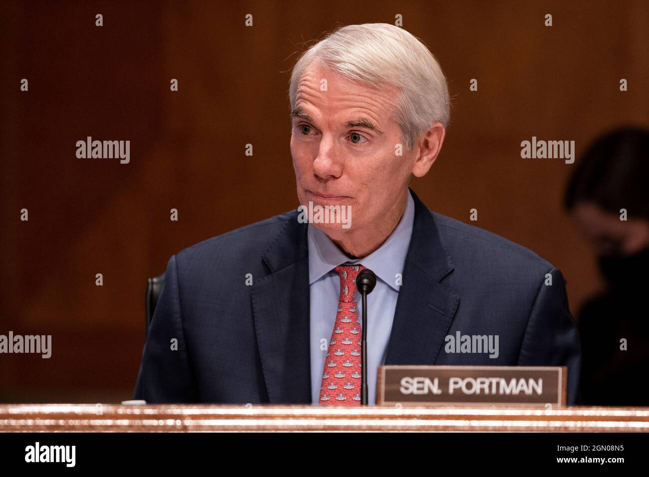 Sen. Rob Portman (R-Ohio) is seen during a Senate Homeland Security ...