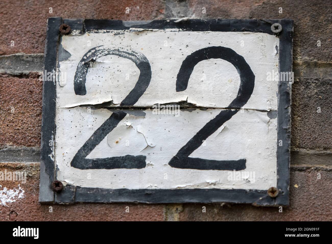Close Up House Number 22 At Amsterdam The Netherlands 19-9-2021 Stock ...
