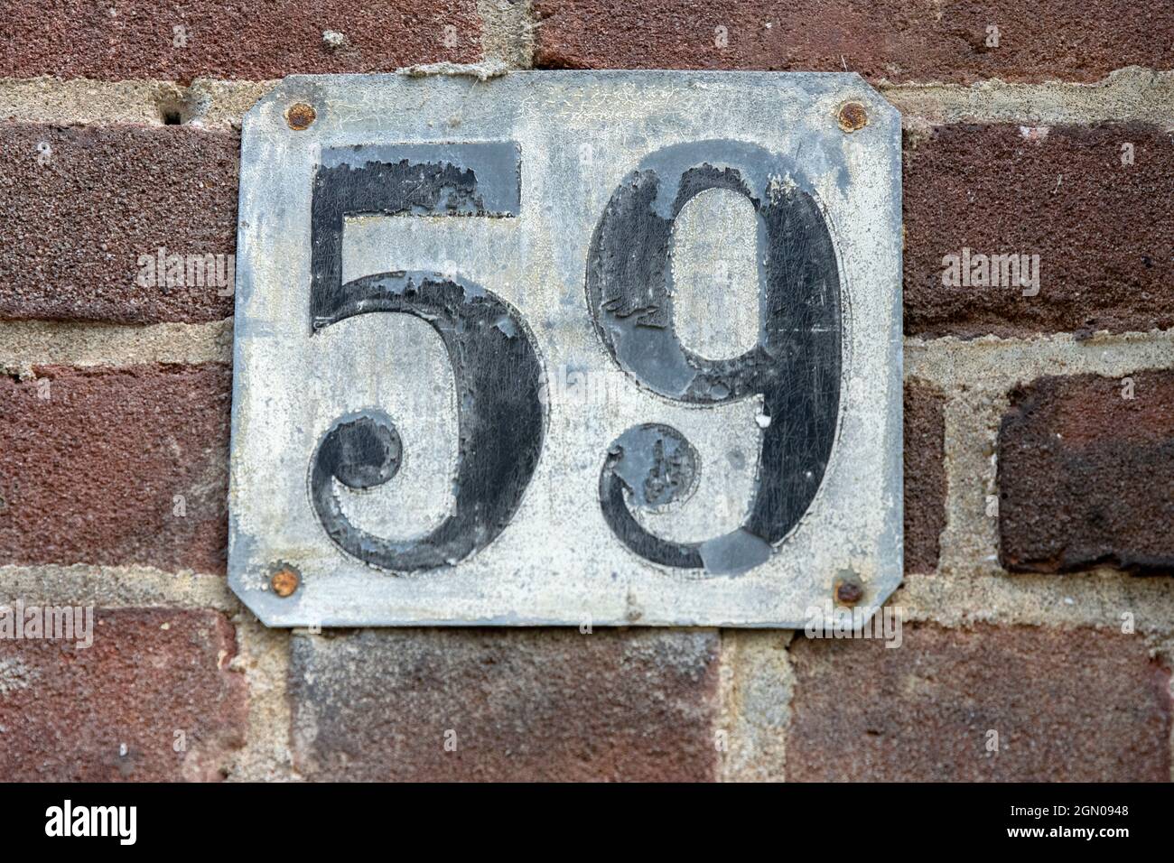 Close Up House Number 59 At Amsterdam The Netherlands 19-9-2021 Stock ...