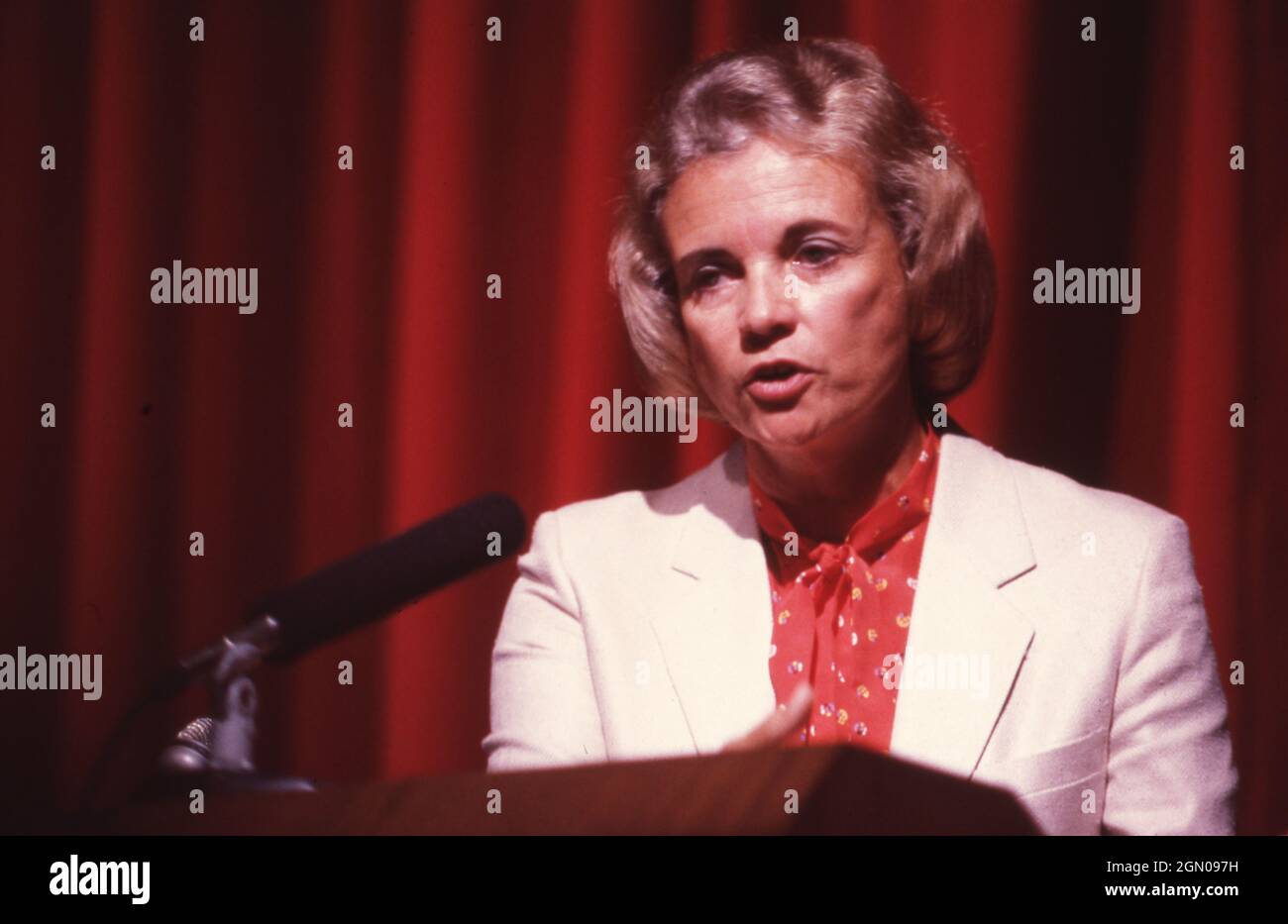 Austin Texas USA, 1985: Supreme Court Justice Sandra Day O'Connor, the ...