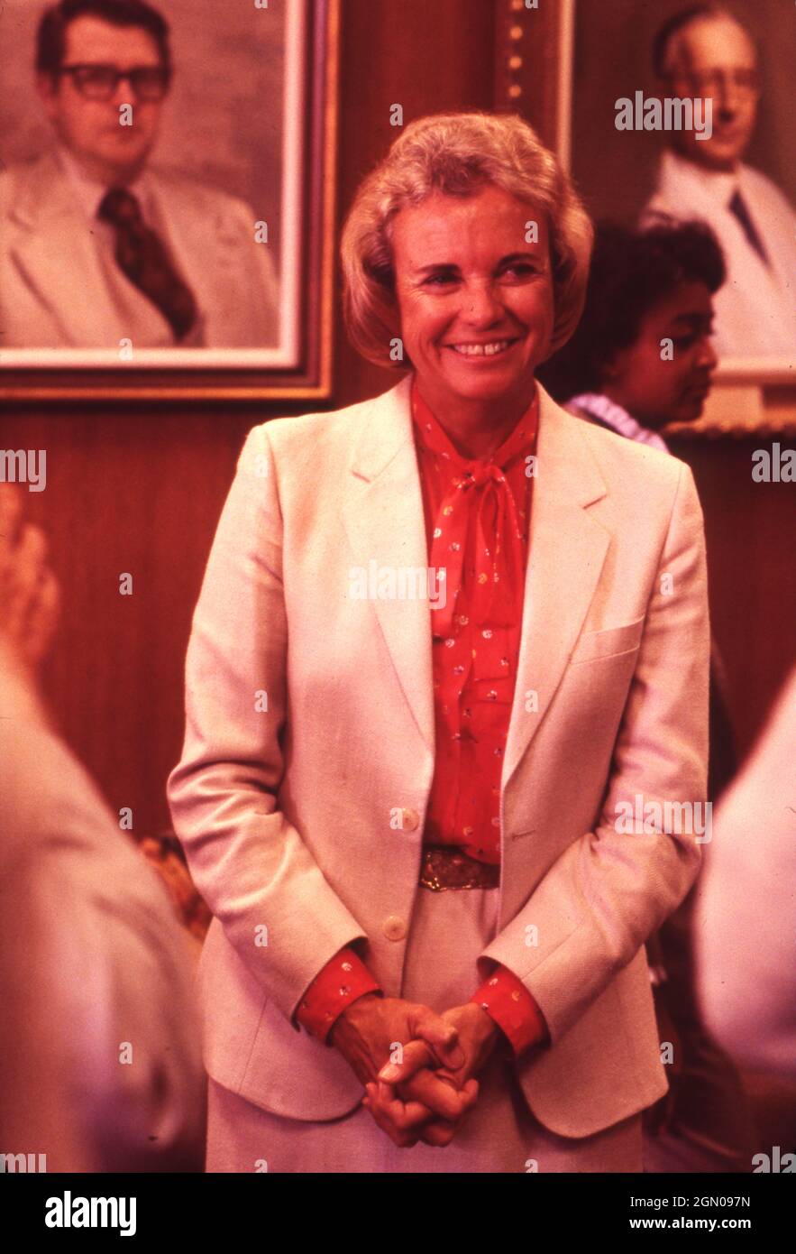 Austin Texas USA, 1985: Supreme Court Justice Sandra Day O'Connor, the ...