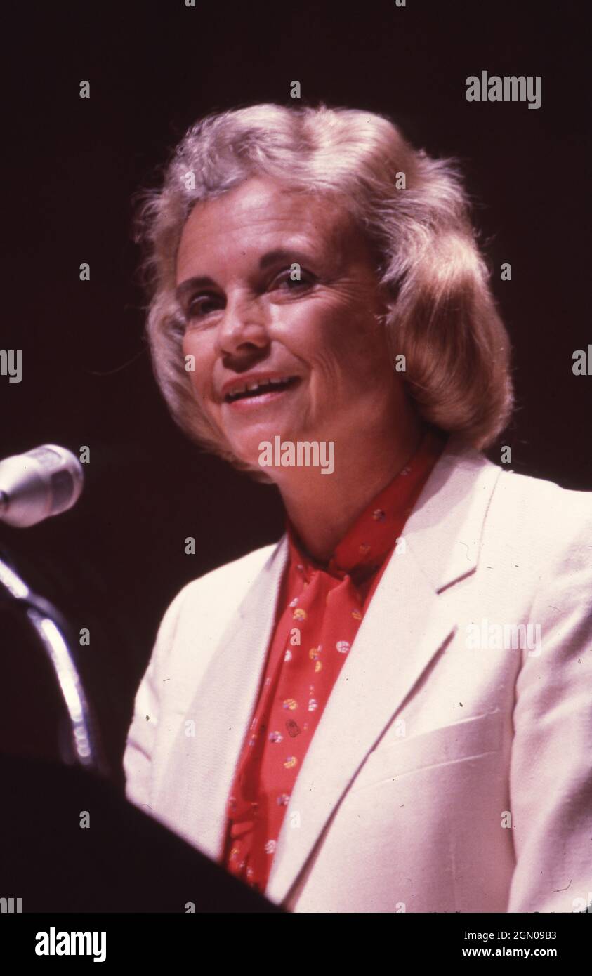 Austin Texas USA, 1985: Supreme Court Justice Sandra Day O'Connor, the ...