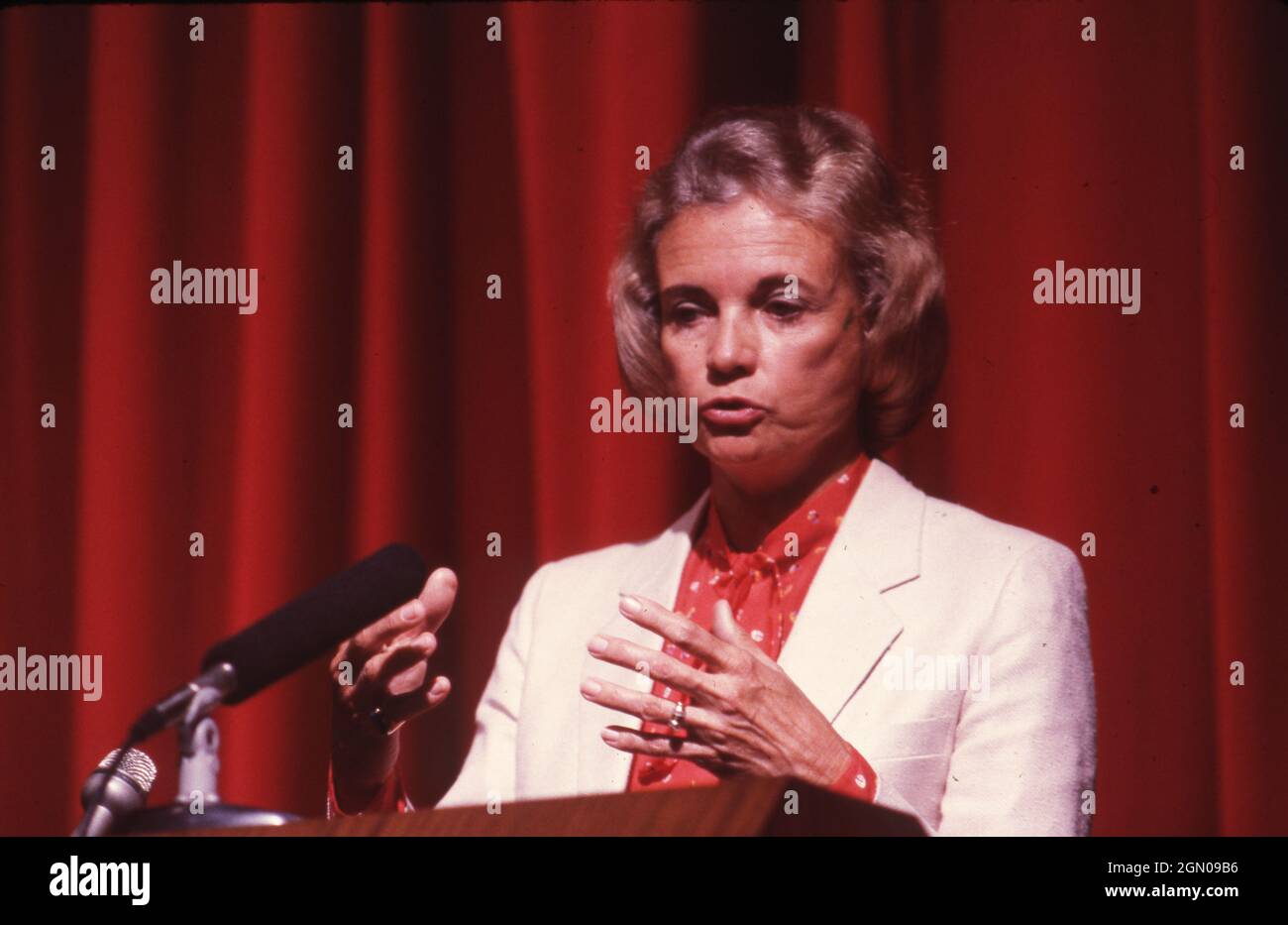 Austin Texas USA, 1985: Supreme Court Justice Sandra Day O'Connor, the ...
