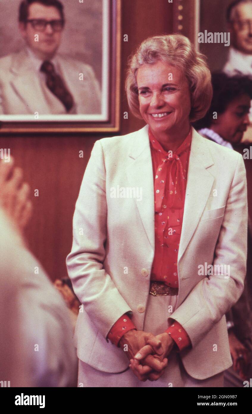 Austin Texas USA, 1985: Supreme Court Justice Sandra Day O'Connor, the ...
