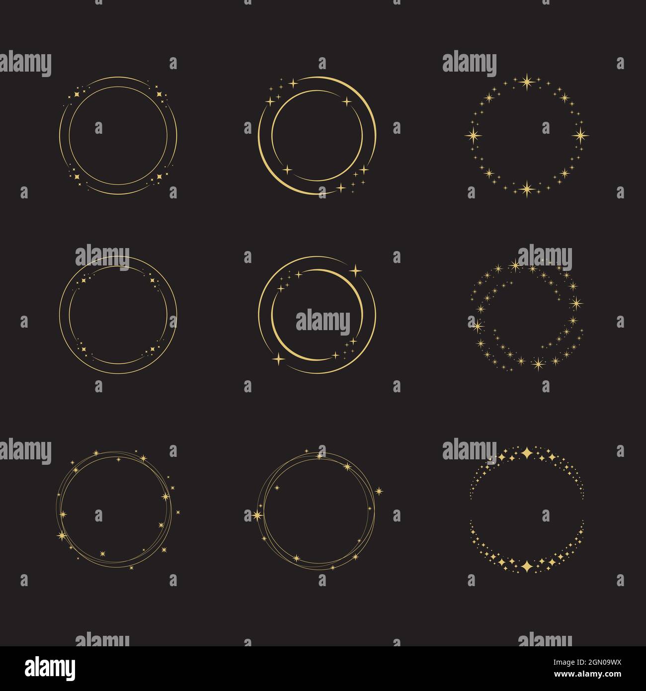Circle star Vector icon design illustration Template Stock Photo - Alamy