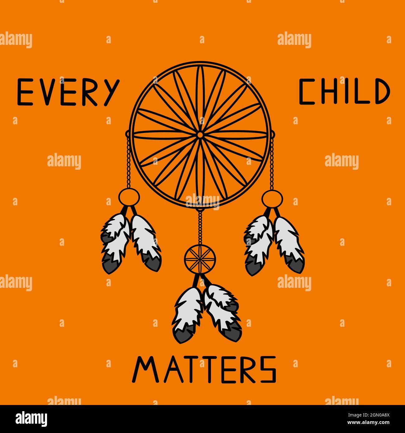 Every Child Matters Logo Design. Vector Illustration. Canadian ...