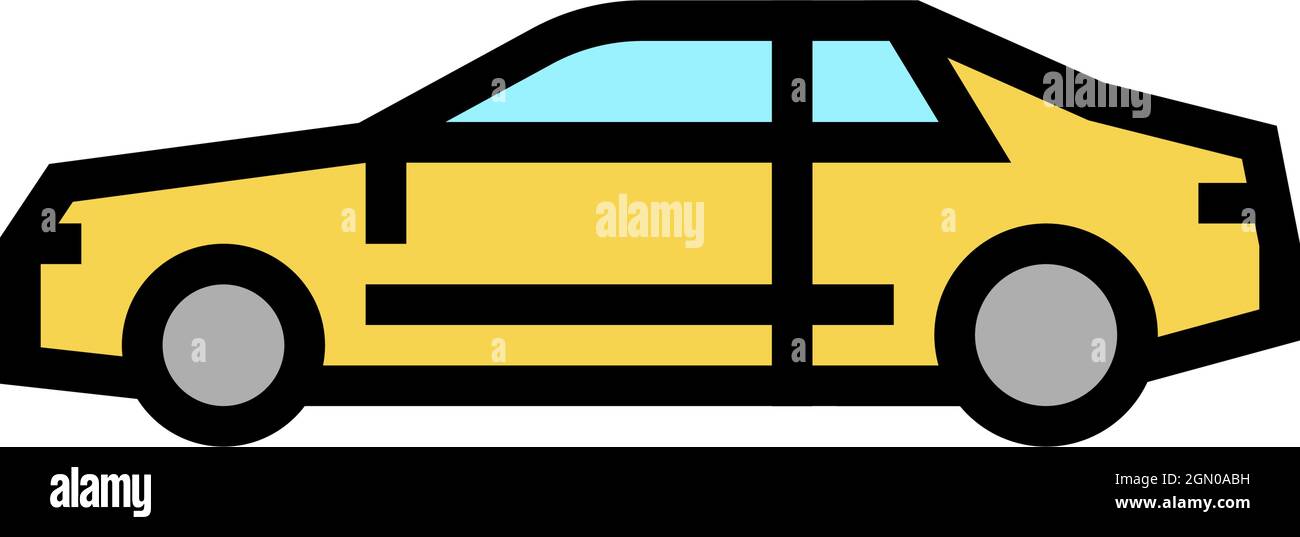 coupe car color icon vector illustration Stock Vector Image & Art - Alamy