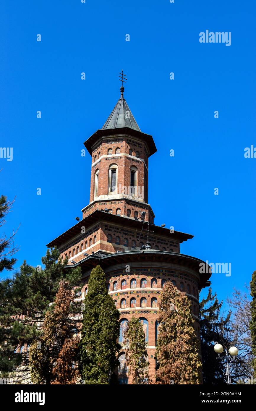 Vertical shot of the Saint Nicholas Princely Church in Iasi, Romania ...