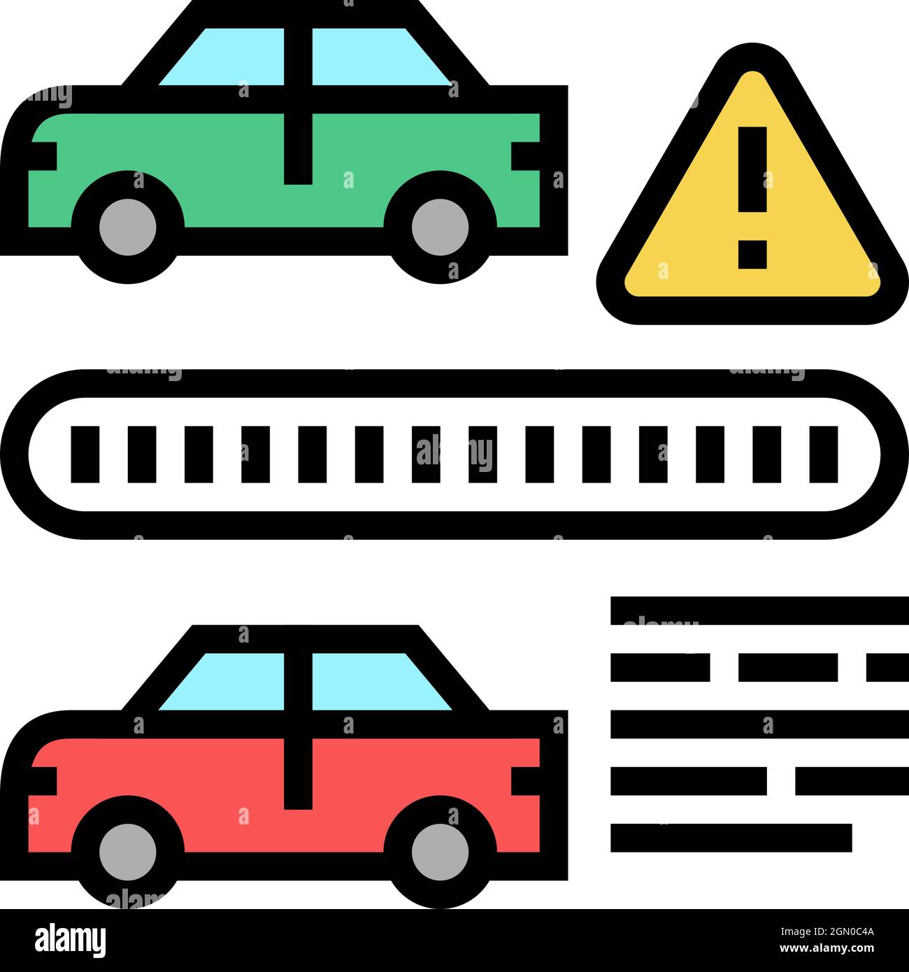 vin cloning fraud color icon vector illustration Stock Vector Image ...