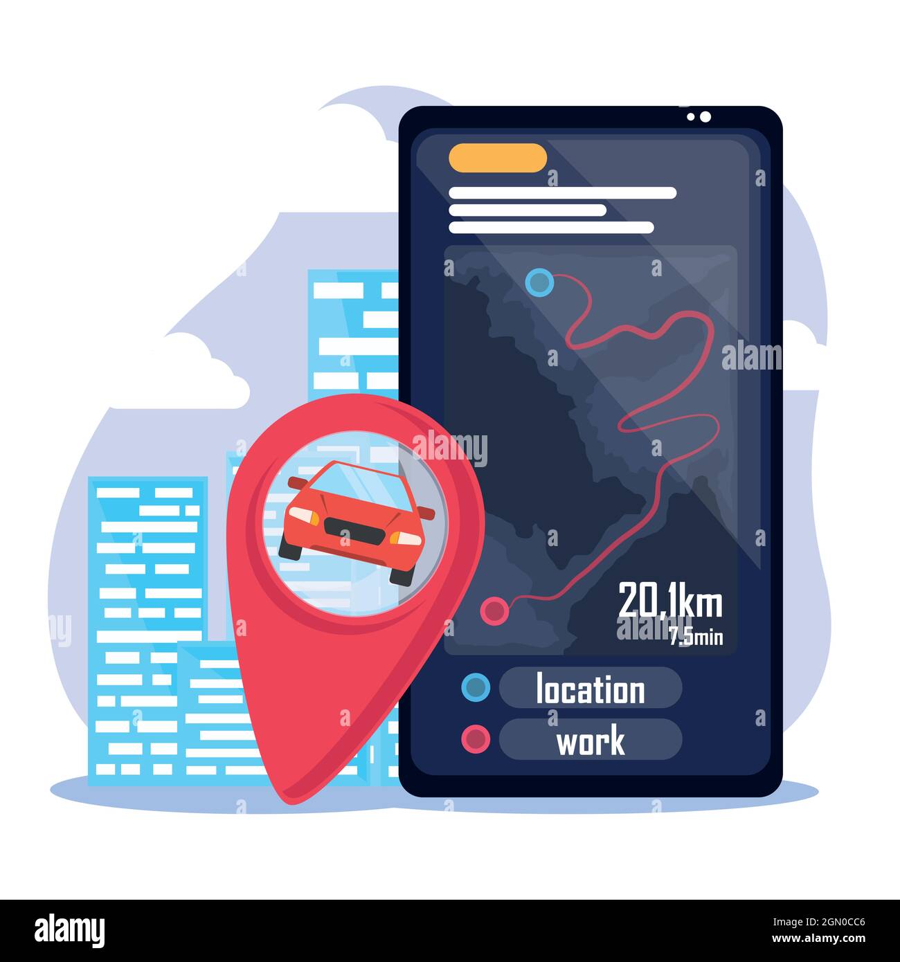 smartphone road traces Stock Vector Image & Art - Alamy