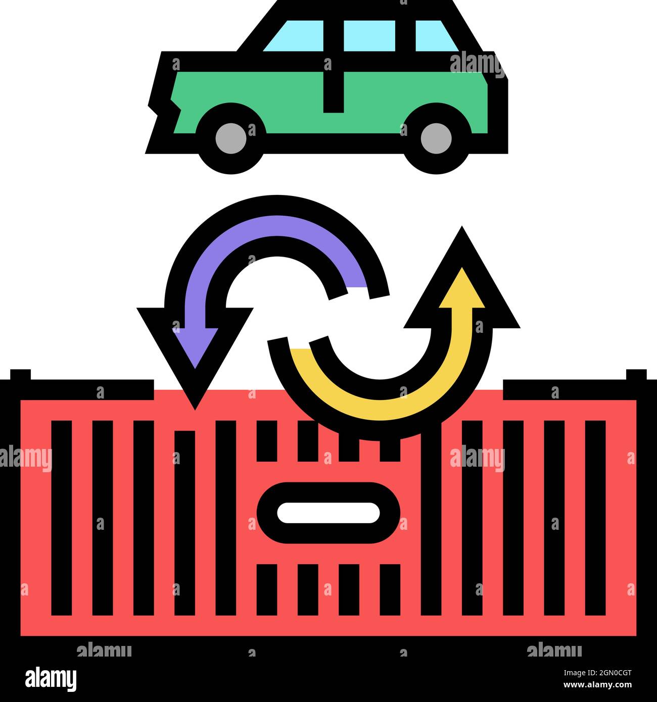 import car color icon vector illustration Stock Vector Image & Art - Alamy