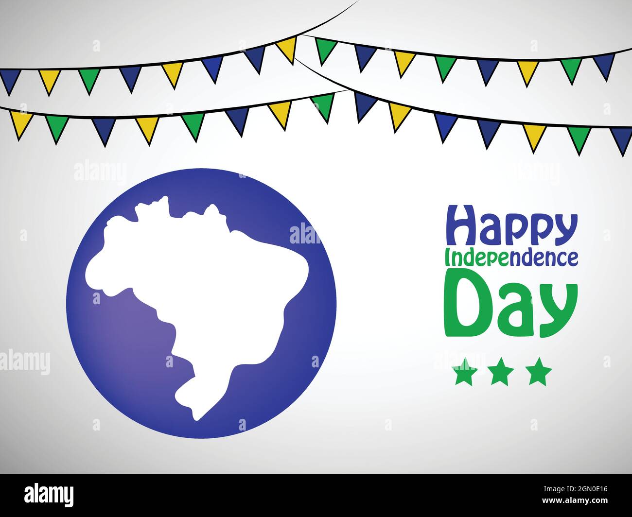 Poster flag brazil independence Stock Vector Images - Alamy