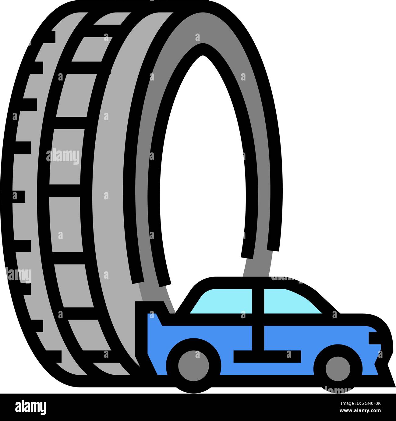 racing tires color icon vector illustration Stock Vector Image & Art ...