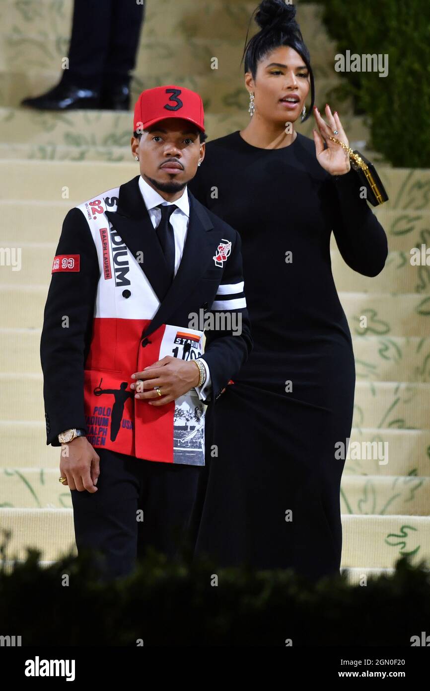 Chance the Rapper and Kirsten Corley attends The 2021 Met Gala ...