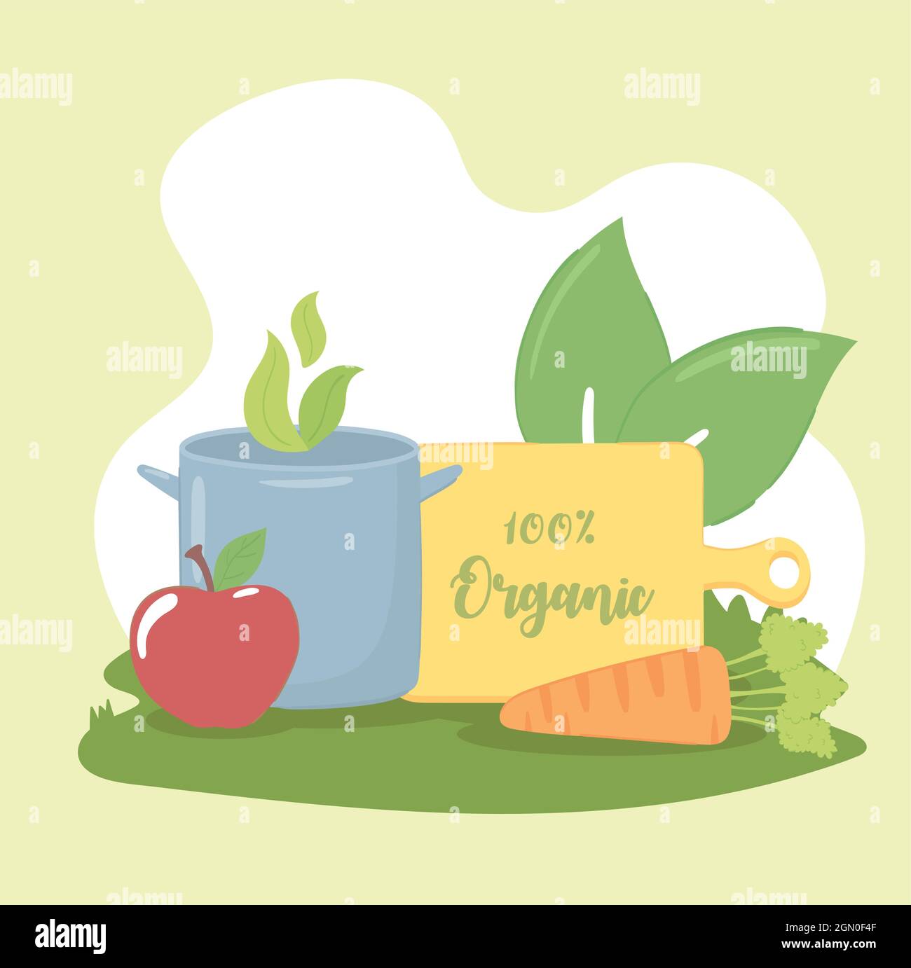 organic and natural food Stock Vector Image & Art - Alamy