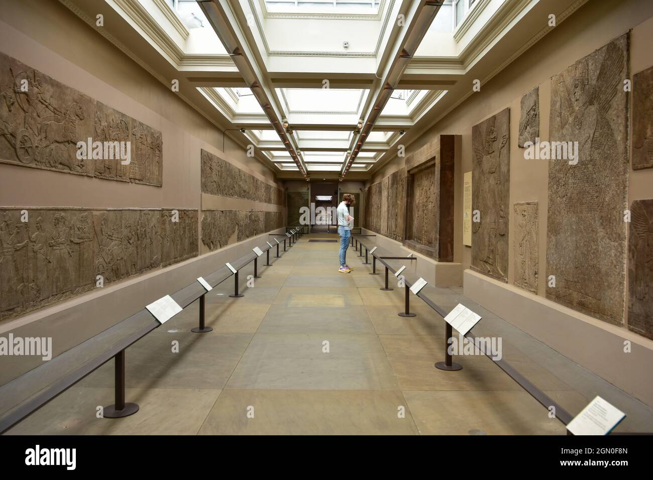 Assyrian exhibition in British Museum, London, United Kingdom, one of ...
