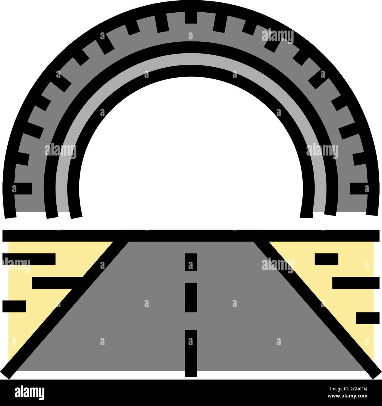 highway tires color icon vector illustration Stock Vector Image & Art ...