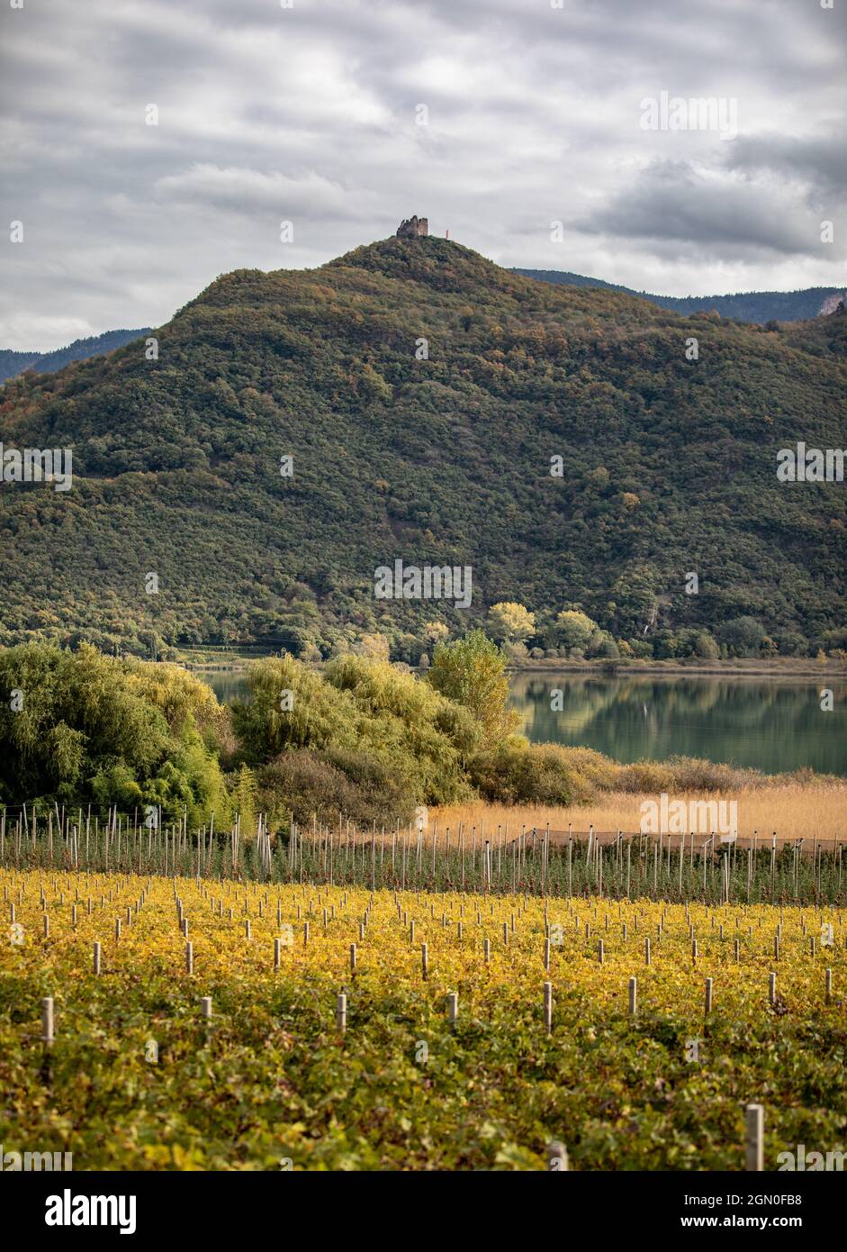 Lago di Caldaro, south tyrol, italy Stock Photo - Alamy
