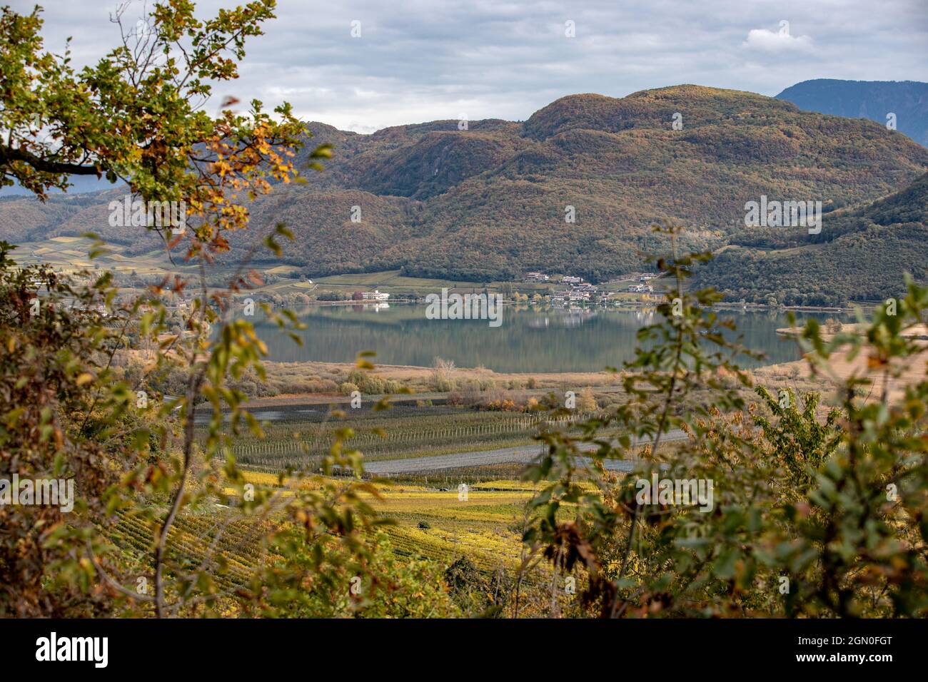 Lago di Caldaro, south tyrol, italy Stock Photo - Alamy