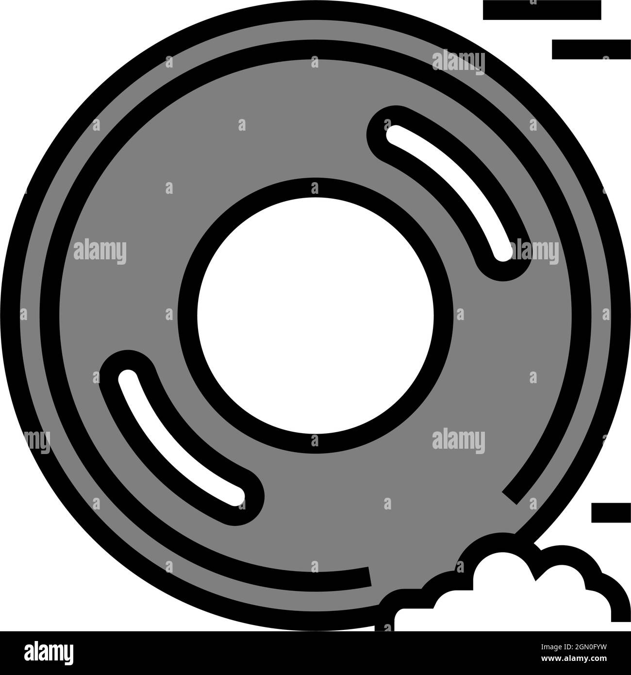 drag racing tires color icon vector illustration Stock Vector Image ...