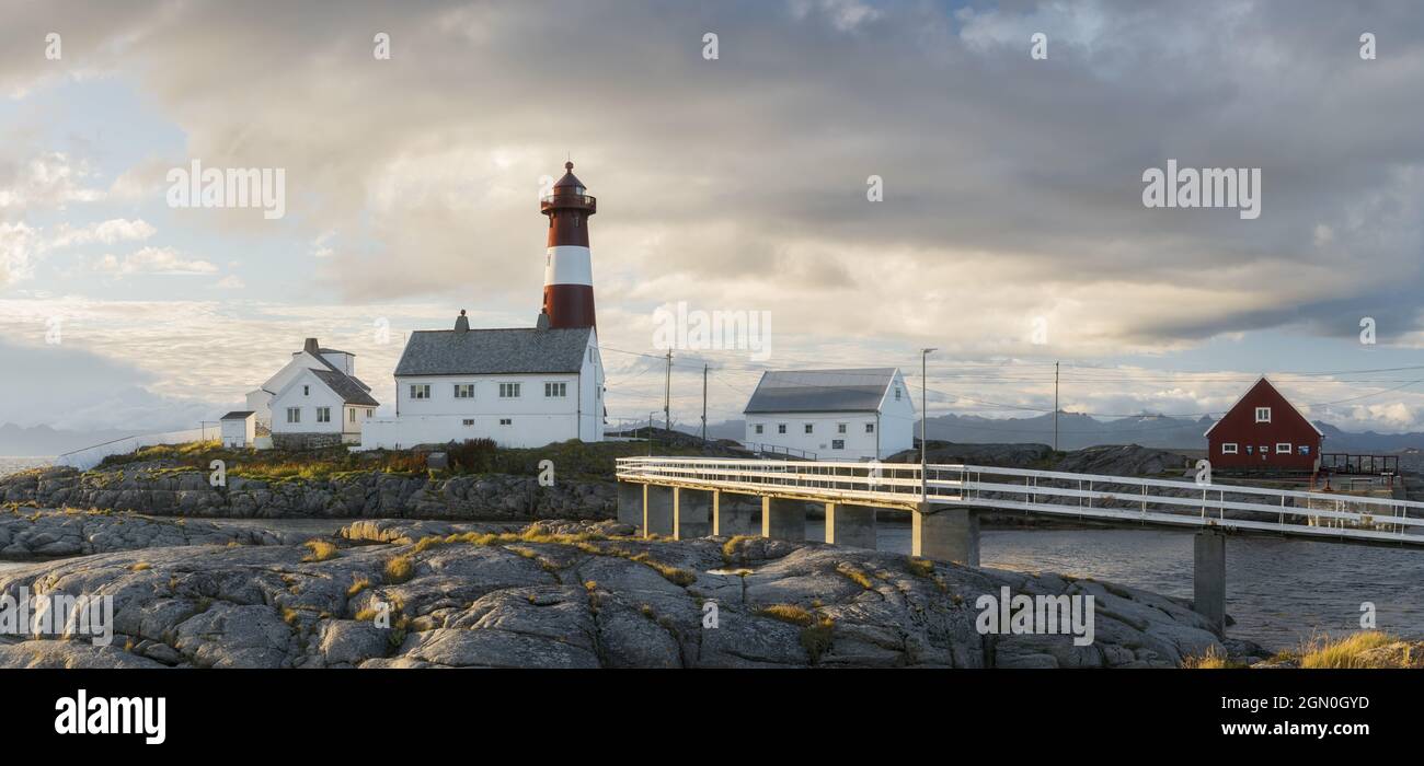 Tranoy Lighthouse, Hamaroy, Ofoten, Nordland, Norway Stock Photo - Alamy