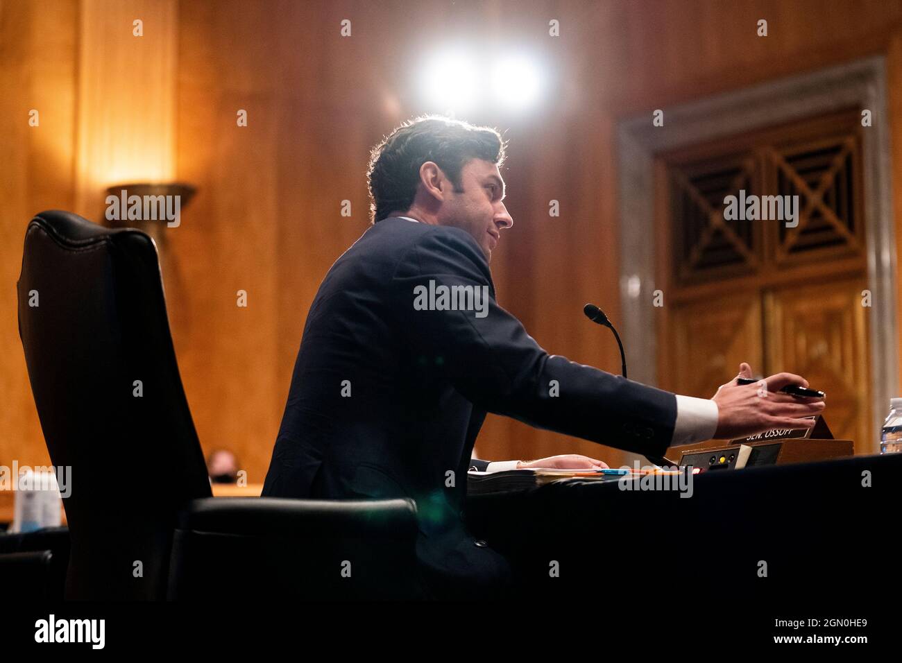 Sen Jon Ossoff D Ga Is Seen During A Senate Homeland Security