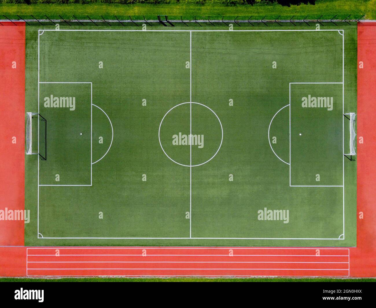 Empty soccer stadium aerial hi-res stock photography and images - Alamy