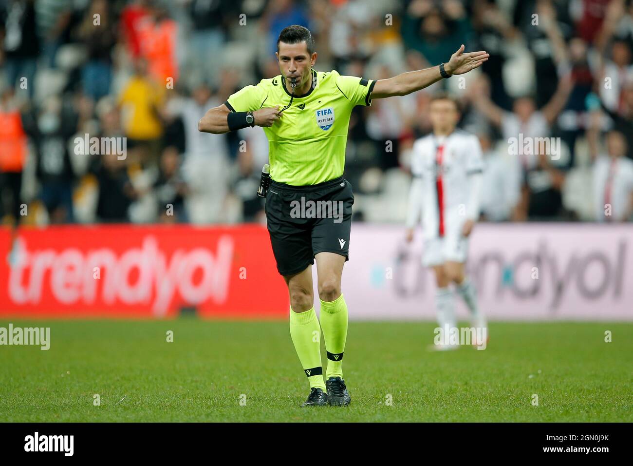ISTANBOEL, TURKEY - SEPTEMBER 21: referee Ali Palabiyik during the ...