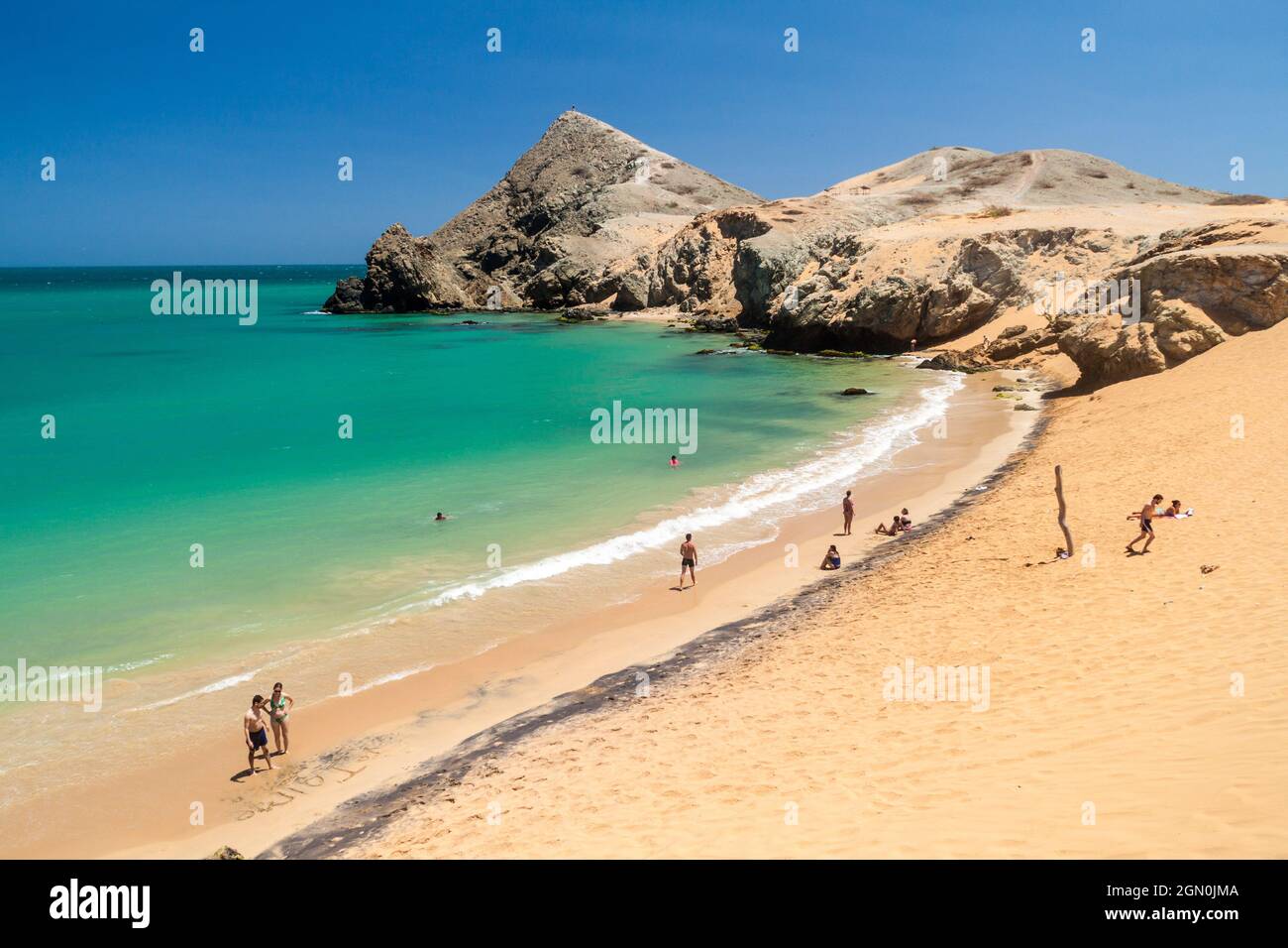 CABO DE LA VELA, COLOMBIA - AUGUST 24, 2015: Coast of La Guajira ...