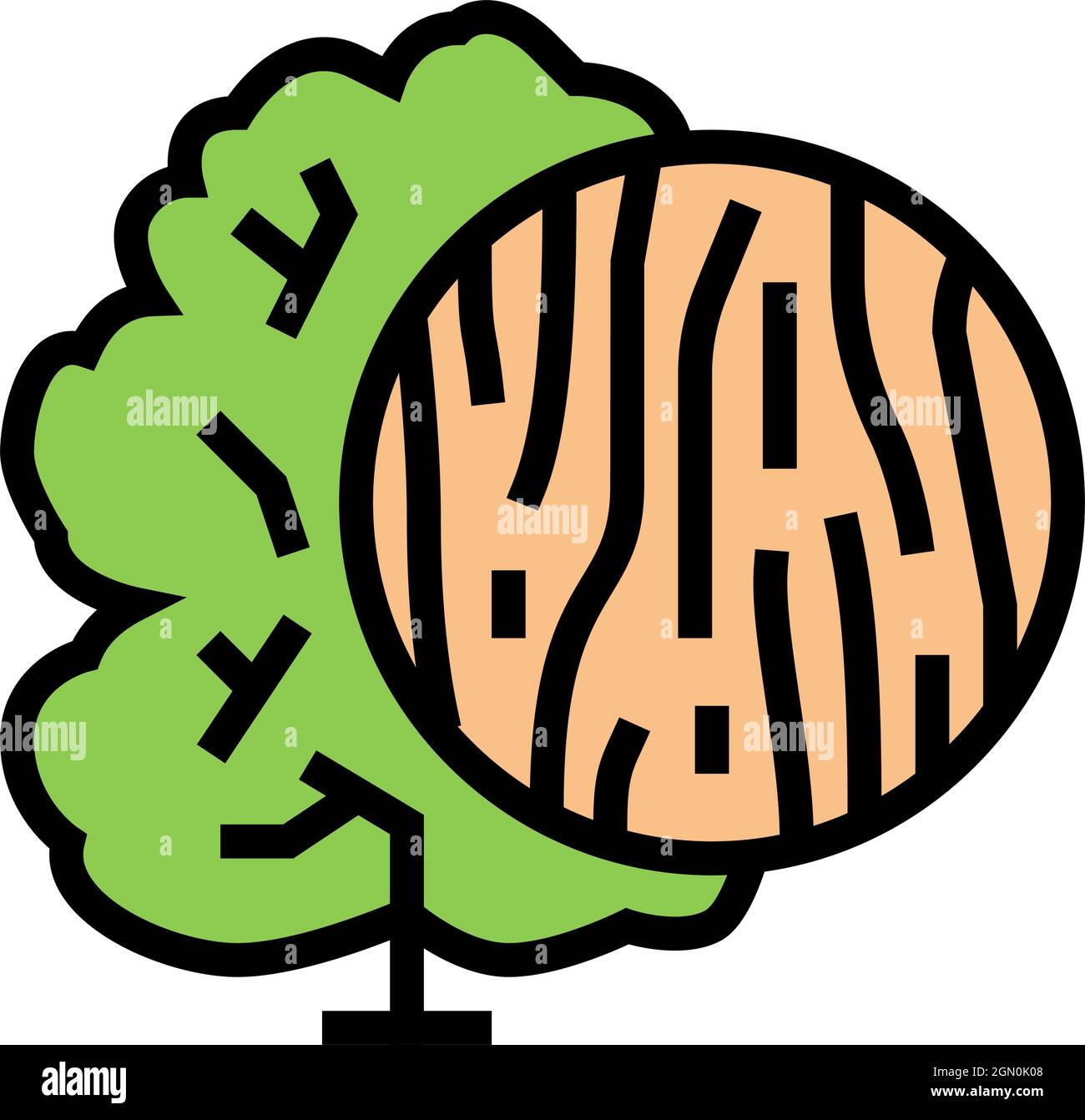 ash wood color icon vector illustration Stock Vector Image & Art - Alamy