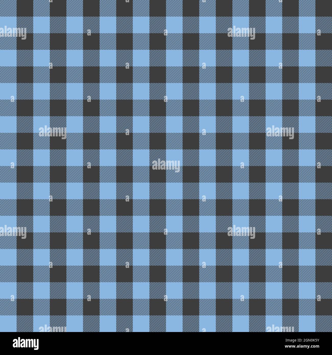 Blue and grey Scotland textile seamless pattern. Fabric texture check ...