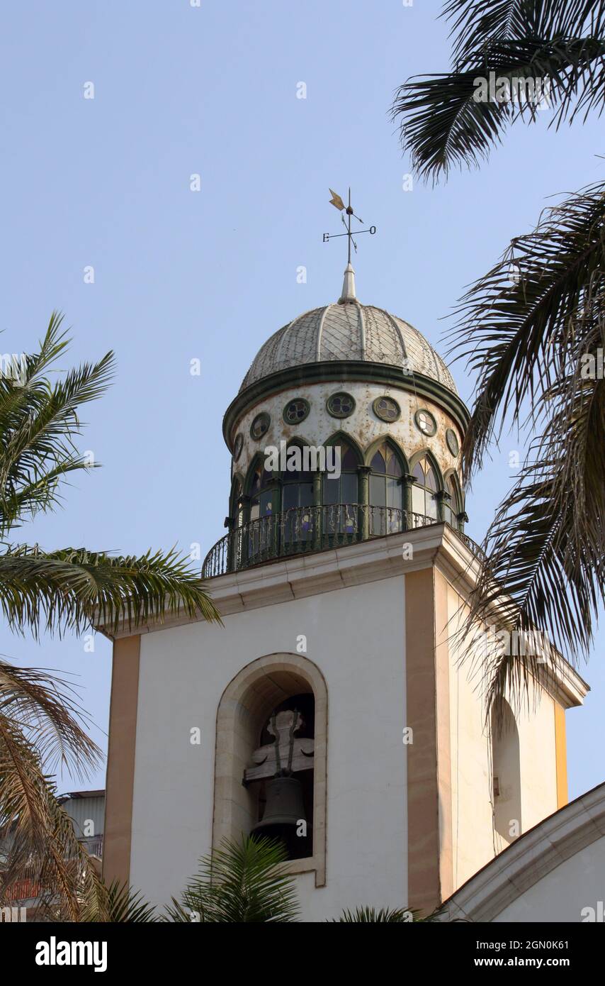 Angola; Luanda Province; Luanda; Capital of Angola; Tower of the Church ...